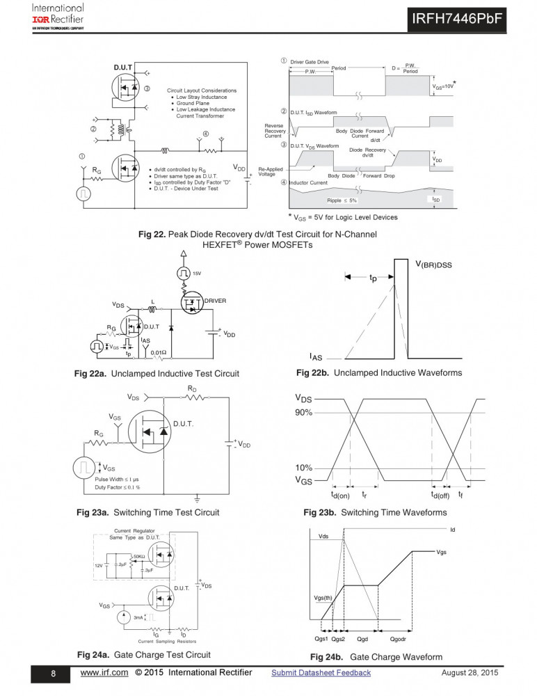 IRFH7446TRPBF datasheet page 8
