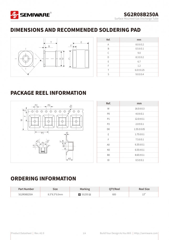 SG2R08B250A datasheet page 3