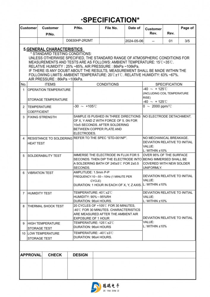 D0630HP-2R2MT specification page 5