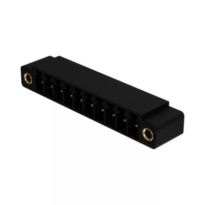 3.50mm Pitch Eurostyle Right-Angle PCB Header, with Threaded Retention Inserts, 10 Circuits for sale