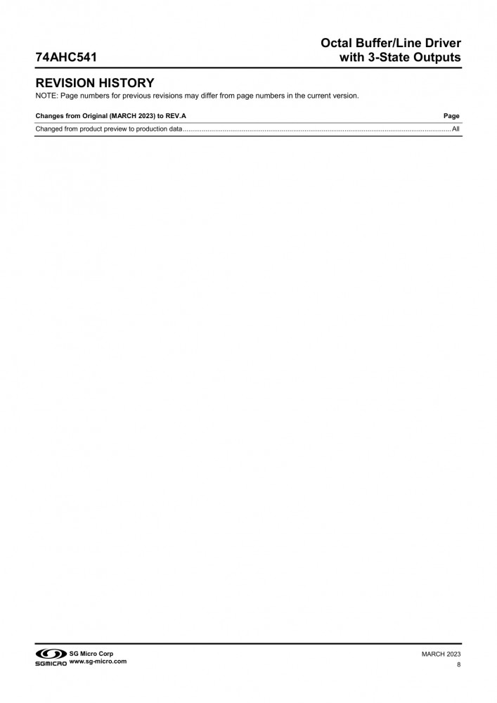 74AHC541 datasheet page 8