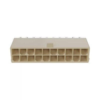 Mini-Fit Jr. Header, 4.20mm Pitch, Right Angle, without Flange, 20 Circuits, Matte Tin (Sn) Plating, Beige, Tape and Reel for sale