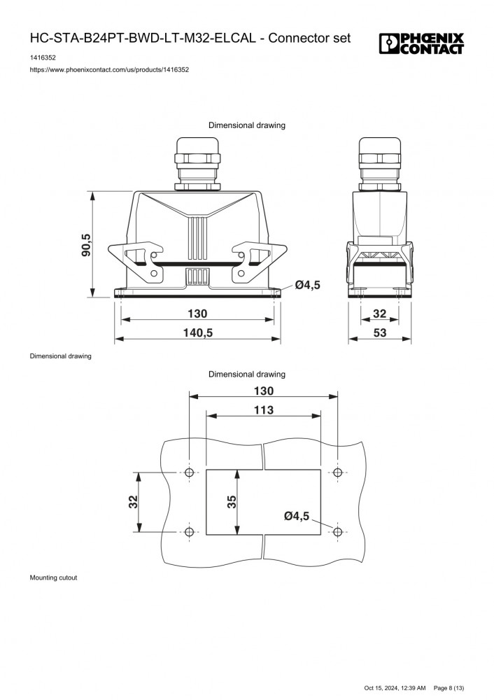 Phoenix Contact 1416352 technical document page 8