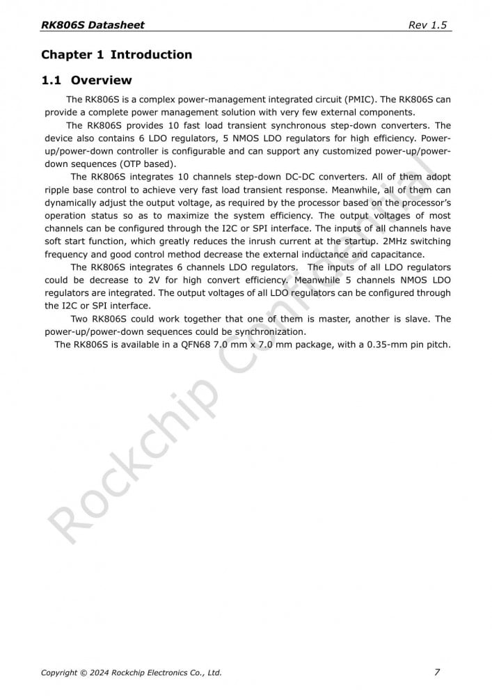 RK806S datasheet page 7