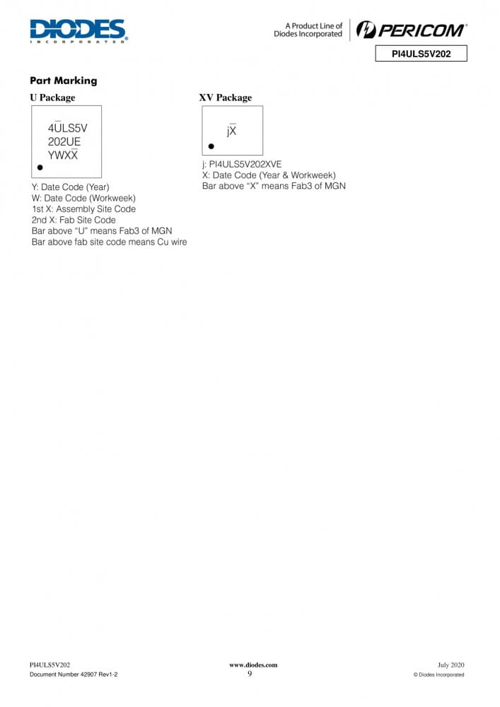 PI4ULS5V202UEX datasheet page 9