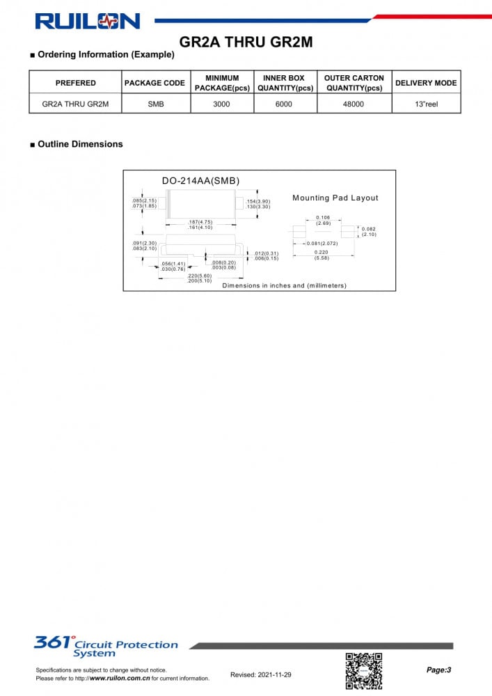RUILON GR2G datasheet page 3