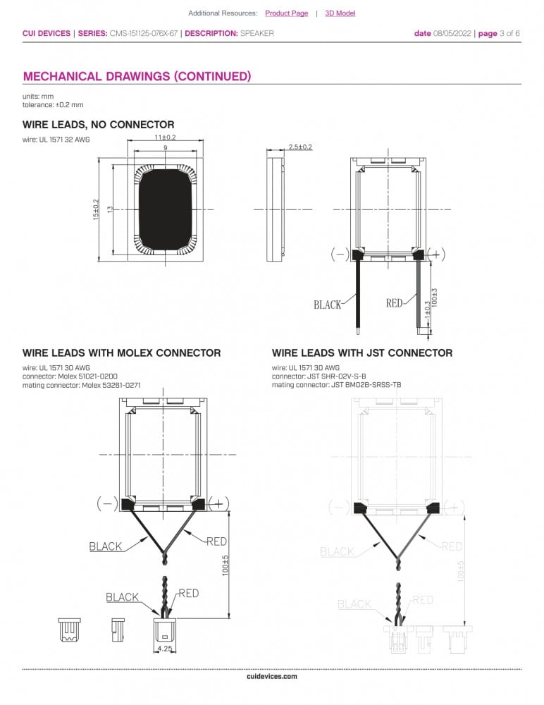 CMS-151125-076L100B-67 datasheet page 3