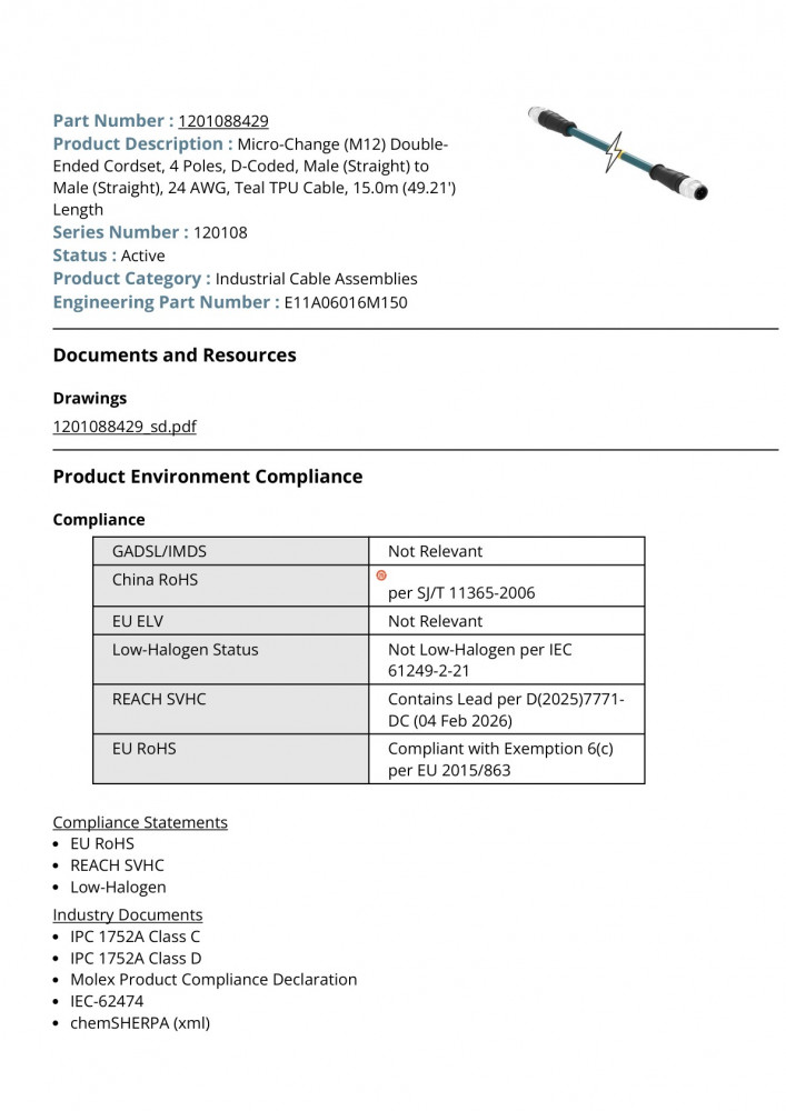 Product document page 1