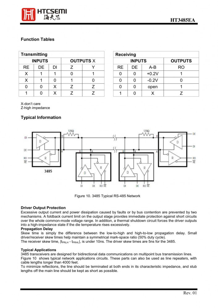 HT3485EARZ datasheet page 7