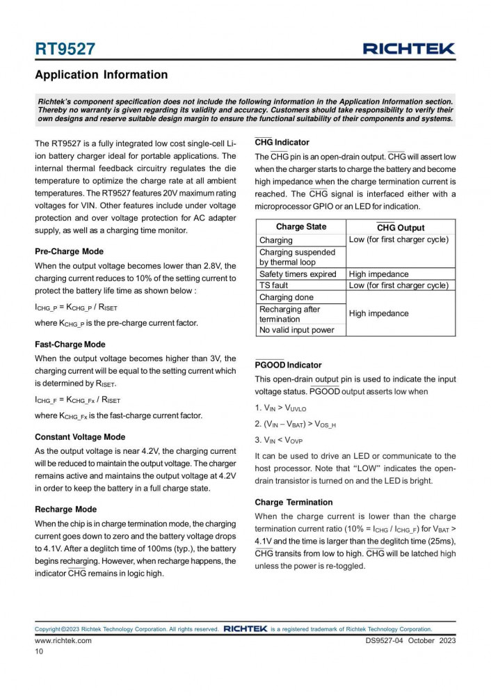 RT9527 datasheet page 10