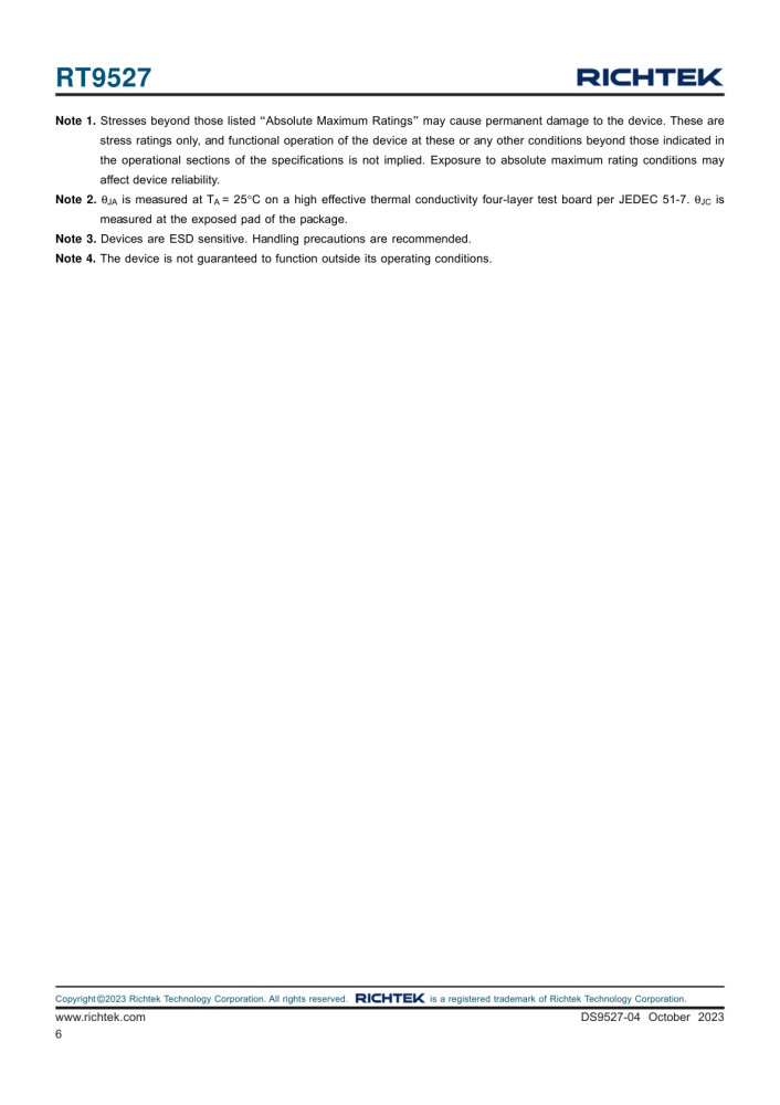 RT9527 datasheet page 6