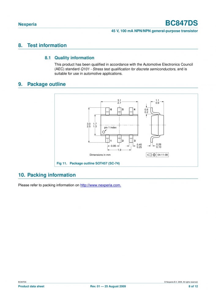 BC847DS datasheet page 8