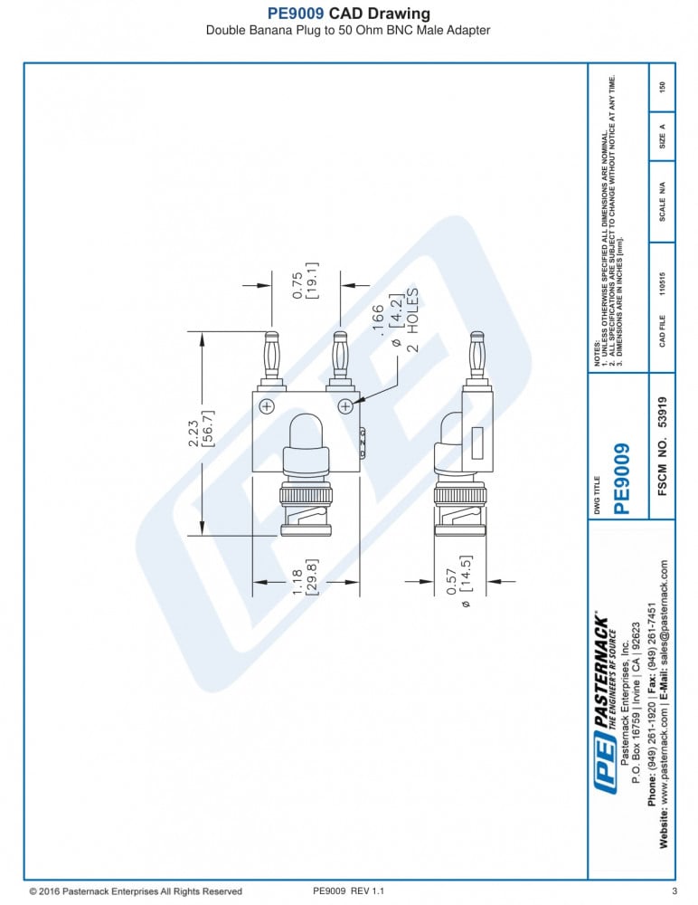 PE9009 technical document page 3