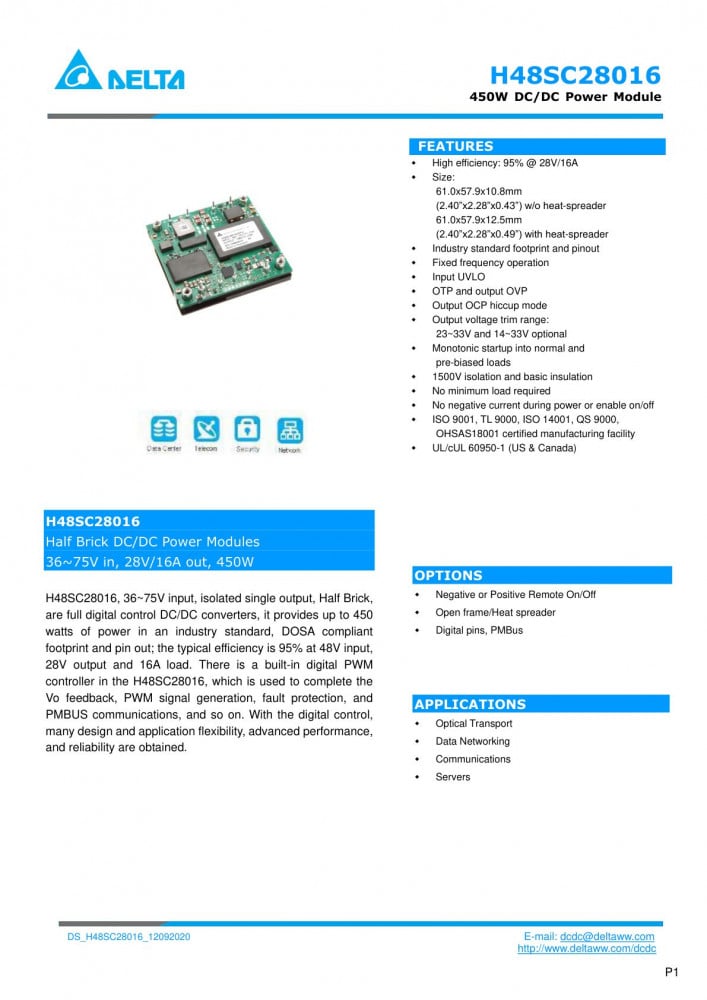 H48SC28016 datasheet page 1