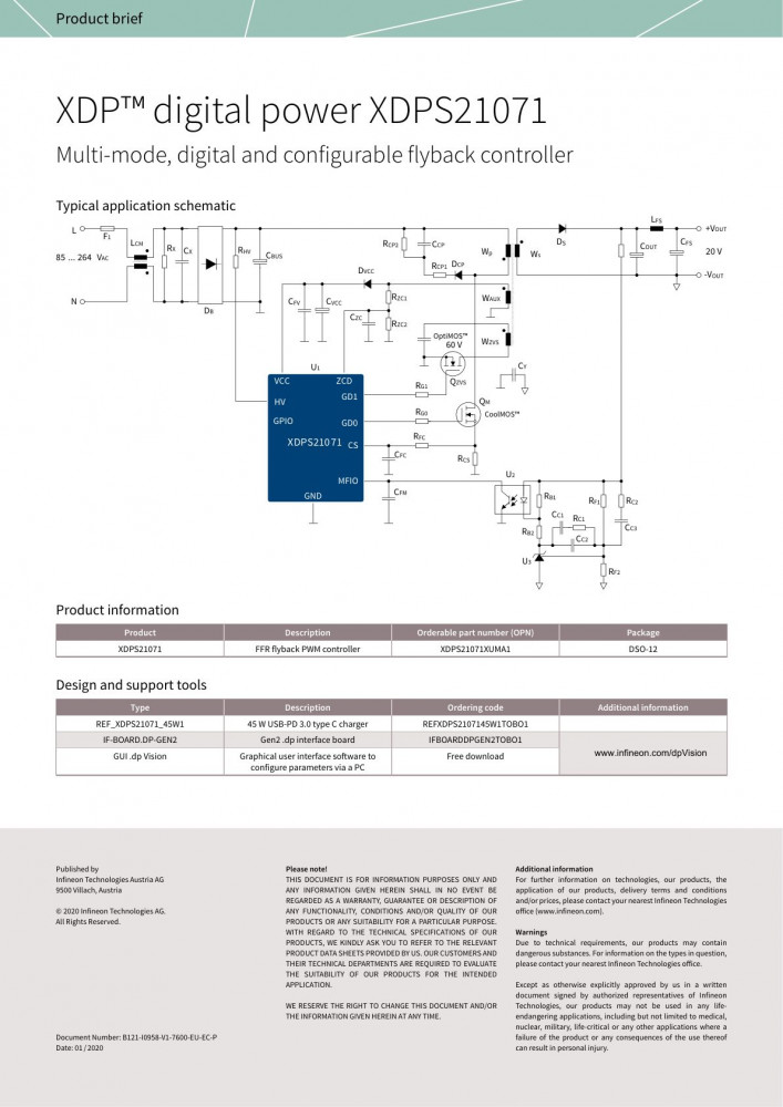 Infineon REFXDPS2107145W1TOBO1 technical document page 2