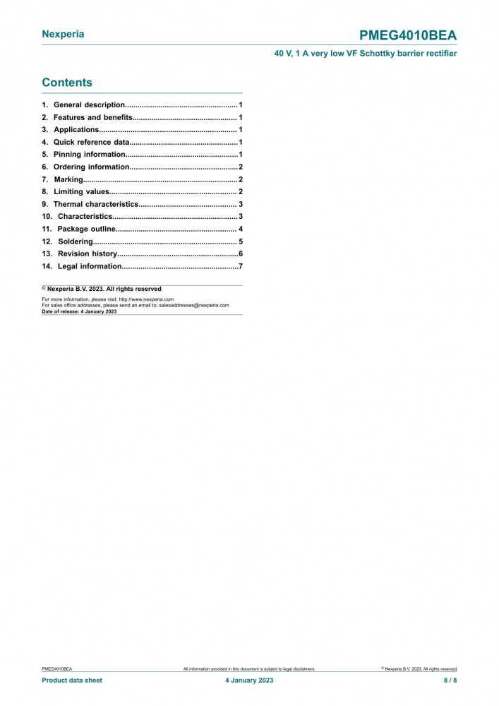 PMEG4010BEA datasheet page 8