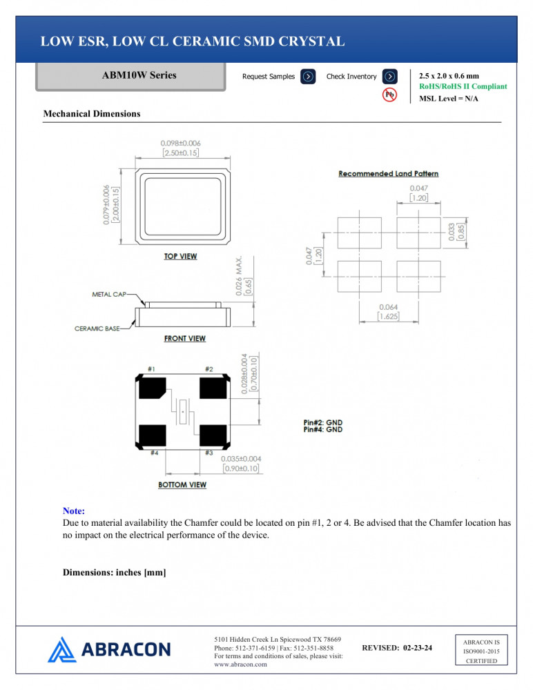 ABM10W datasheet page 3