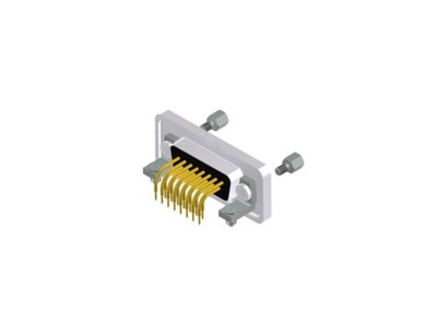 IP67 D-SUB Solid Body • 15-pos. • Socket • Solder pin angled .590