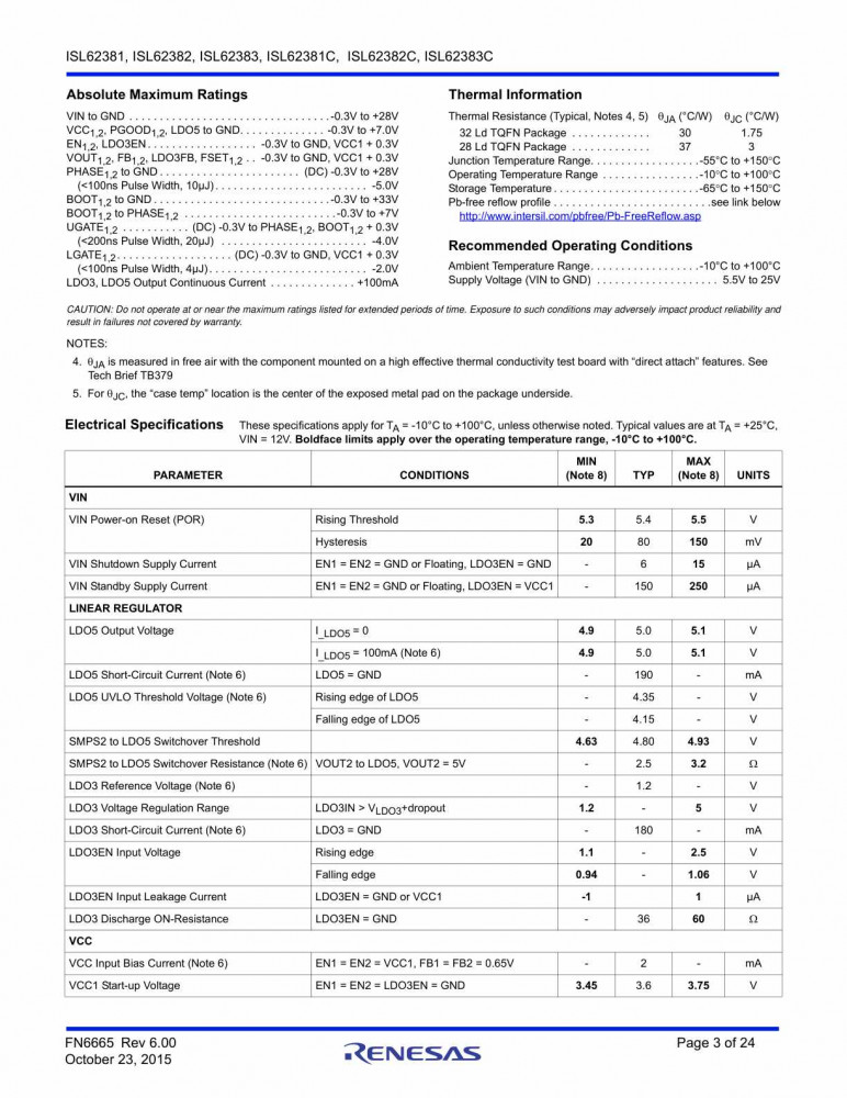 ISL62383HRTZ datasheet page 3