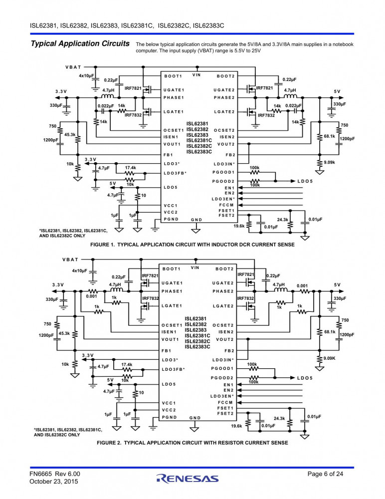 ISL62383HRTZ datasheet page 6