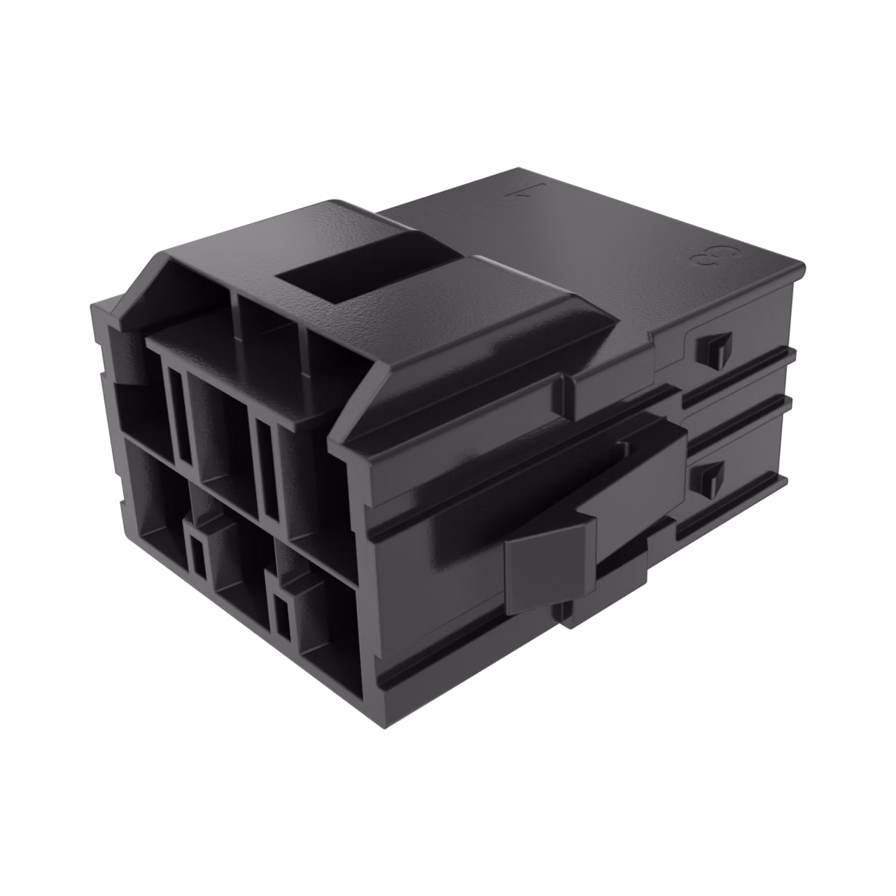 CP-6.5 Plug Housing, 6.50mm Pitch, Dual Row, 6 Circuits, Black for sale