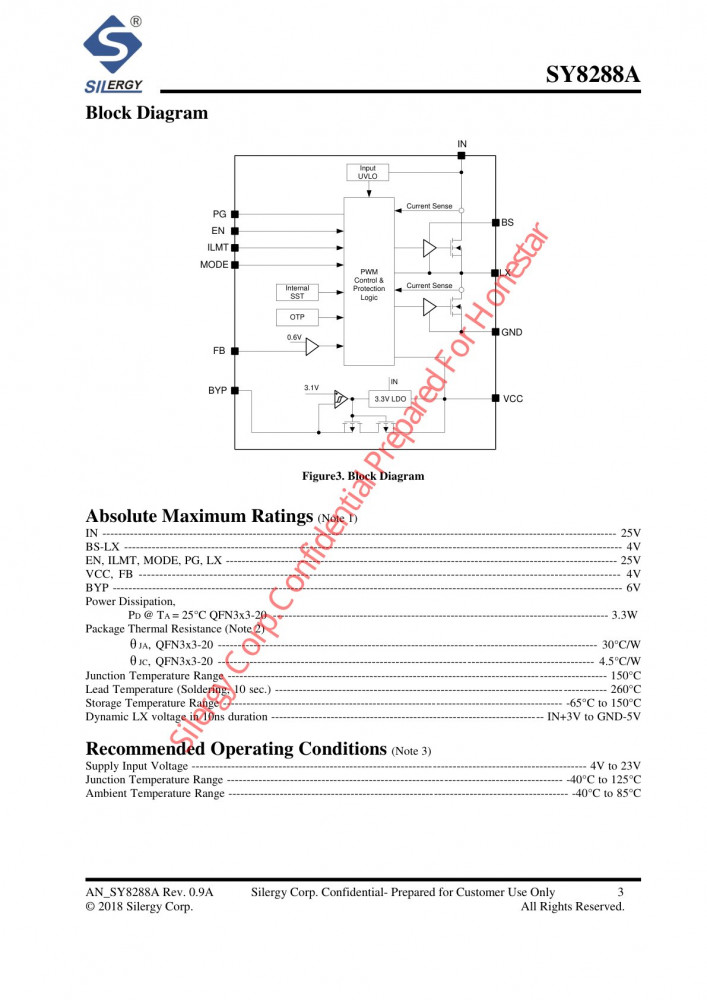 SY8288ARAC datasheet page 3