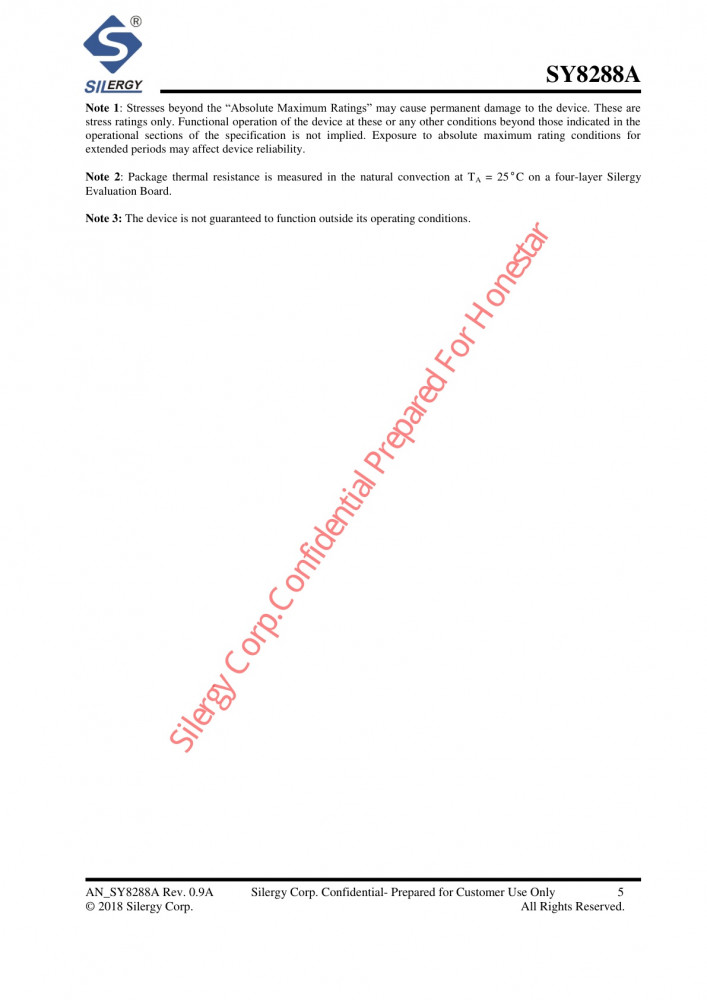 SY8288ARAC datasheet page 5