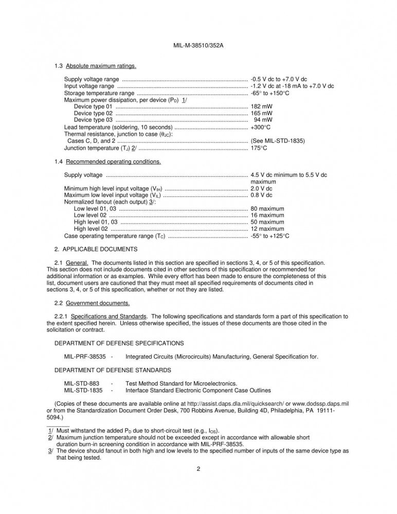 54F38/QDA datasheet page 3