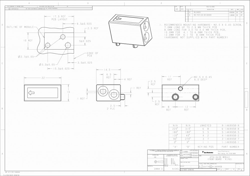 TE Connectivity 5-1469958-5 technical drawing page 1