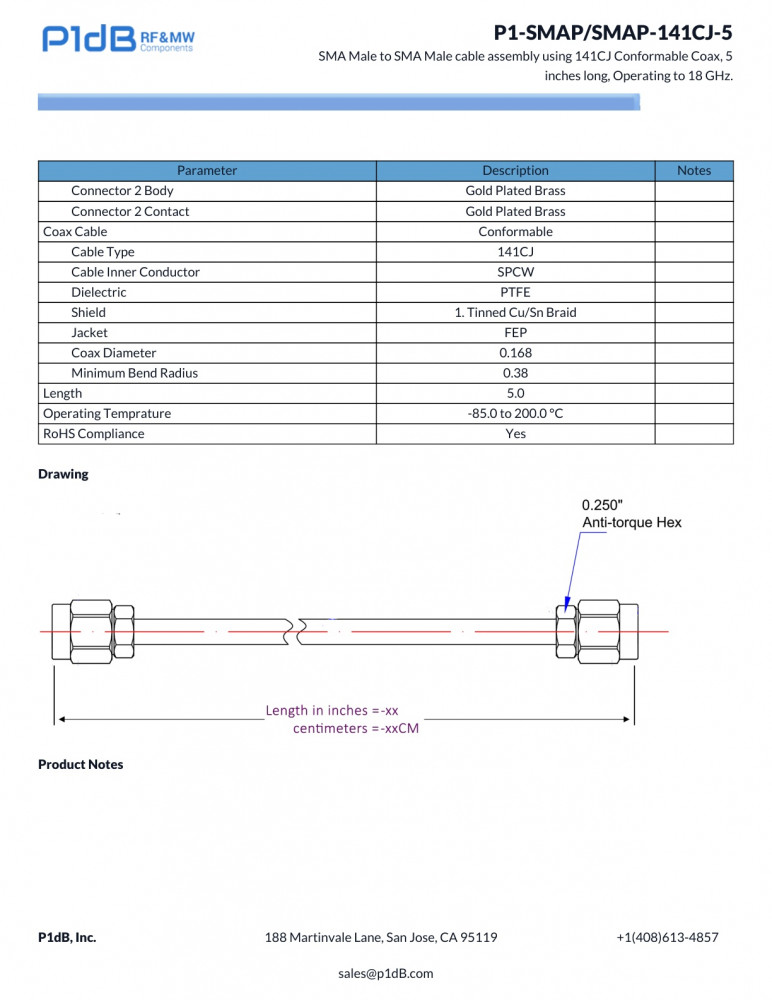 P1-SMAP/SMAP-141CJ-5 product document page 2