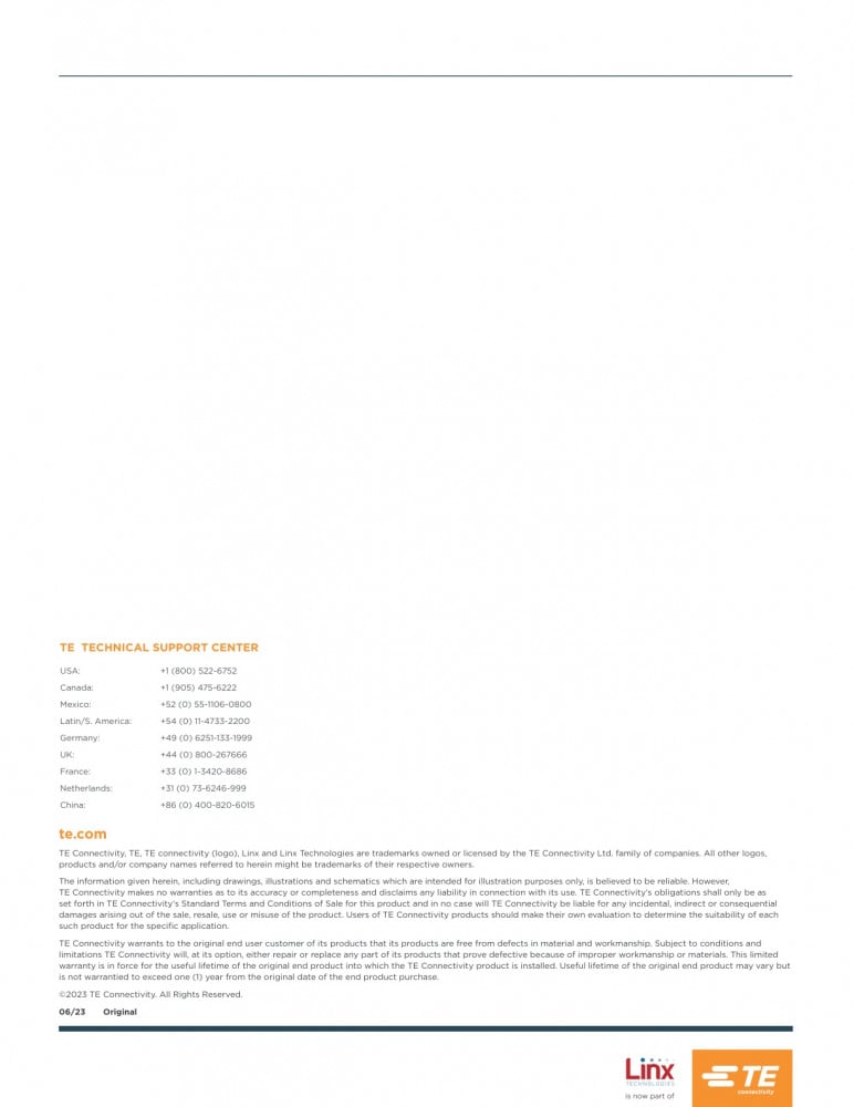 CONSWF001-SMD technical document page 6