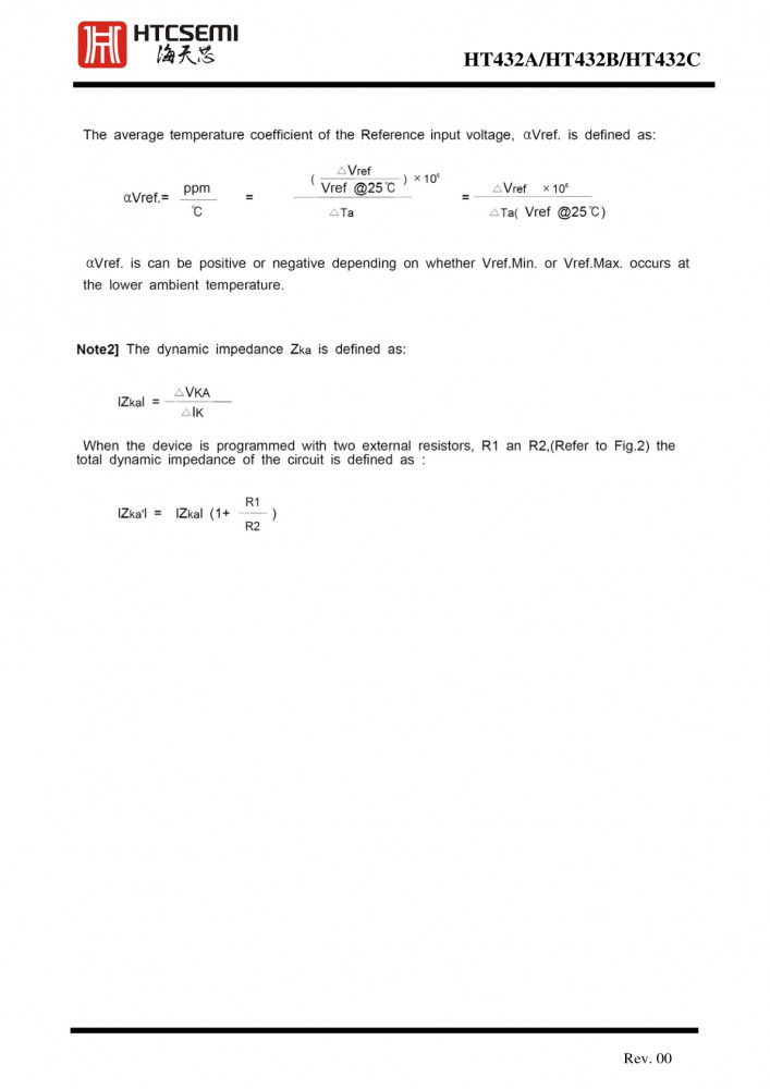 HT432ARTZ technical document page 4