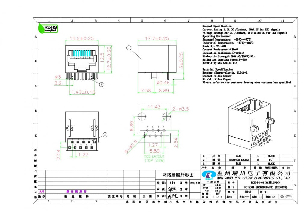 RC00139 technical document preview