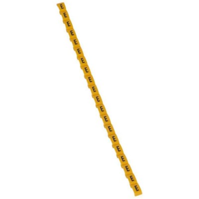 Marker Duplix - black capital letter on yellow background - ''E'' for sale