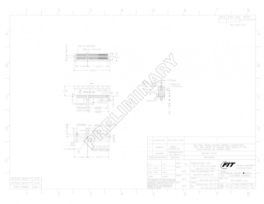FOXCONN 2EF0497-DA1D0-4F drawing page 3