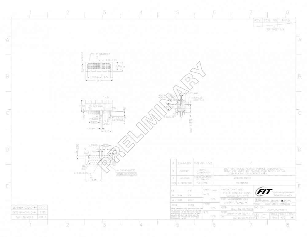 FOXCONN 2EF0497-DA1D0-4F drawing page 4