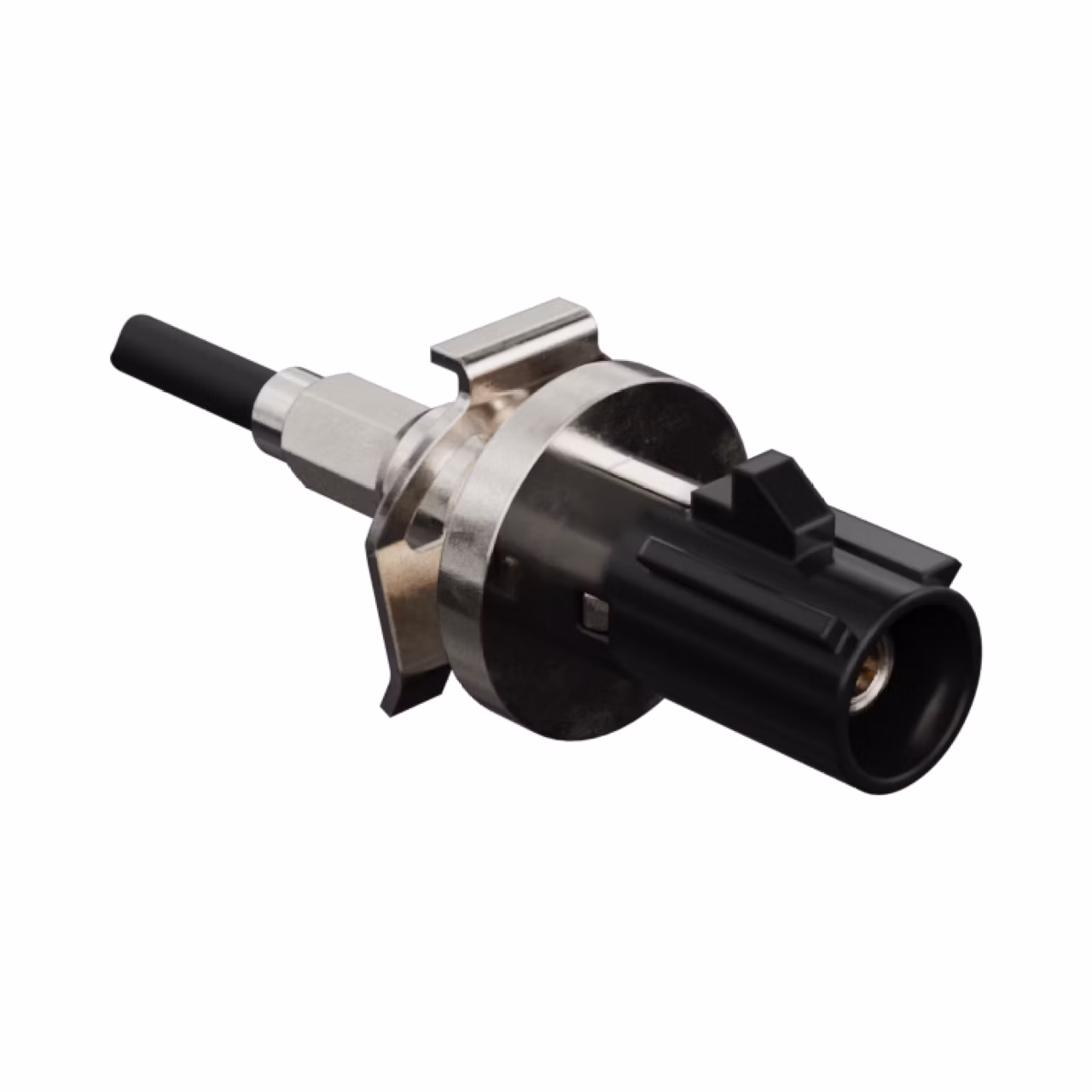 FAKRA Jack, Straight, Crimp, RG-316 Cable, Panel Mount, Die Cast Body, Nickel (Ni) Plated, Keying Code A, Tray, 50 Ohms for sale