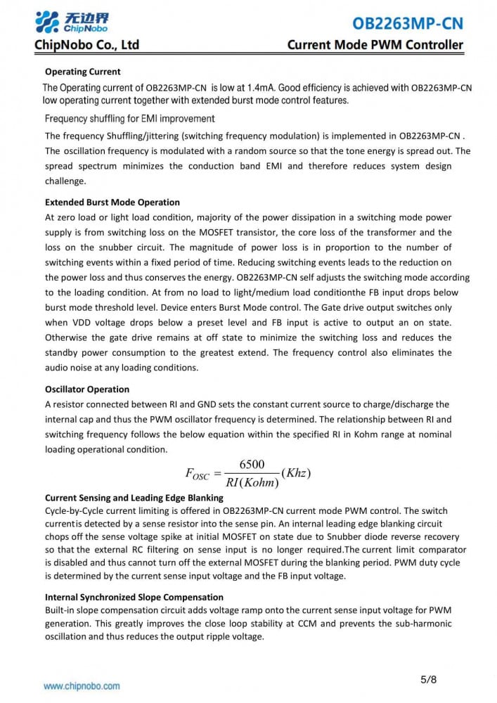OB2263MP-CN datasheet page 5