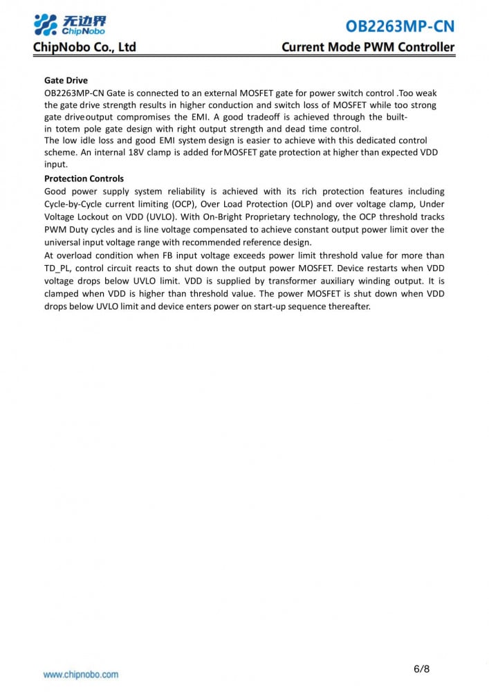 OB2263MP-CN datasheet page 6