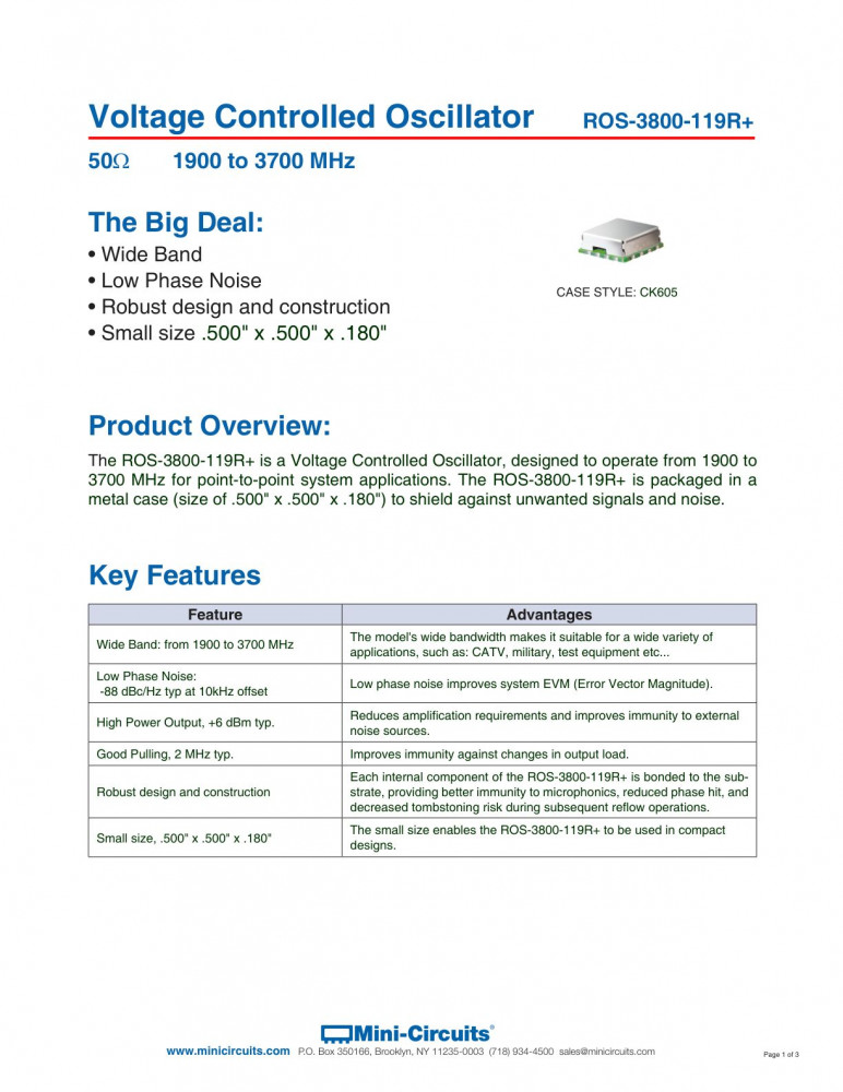 ROS-3800-119R+ technical document page 1