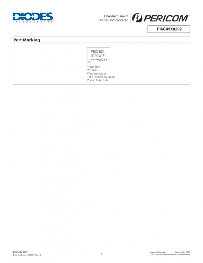 PI6C49X0202WIEX datasheet page 6