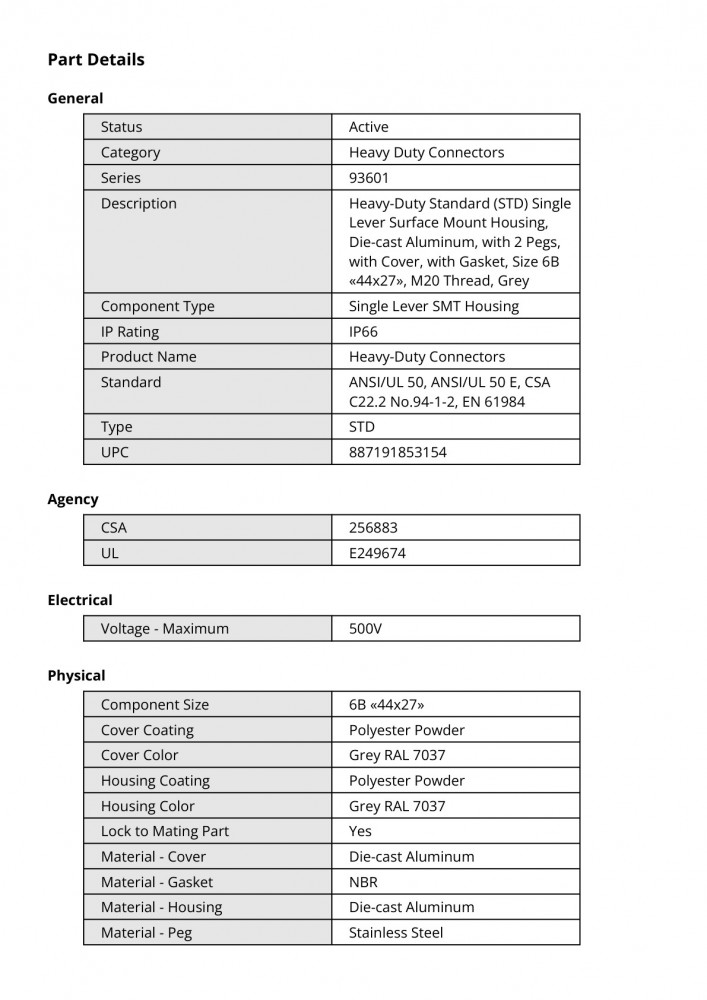 Technical document image 2 for MOLEX 936010838