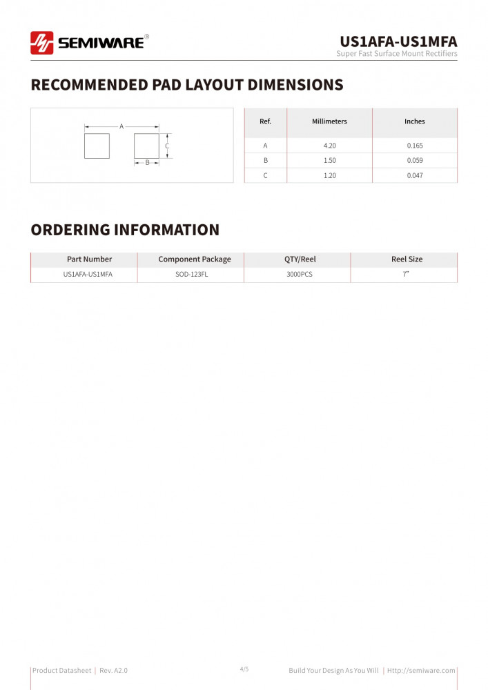 SEMIWARE US1DFA datasheet page 4