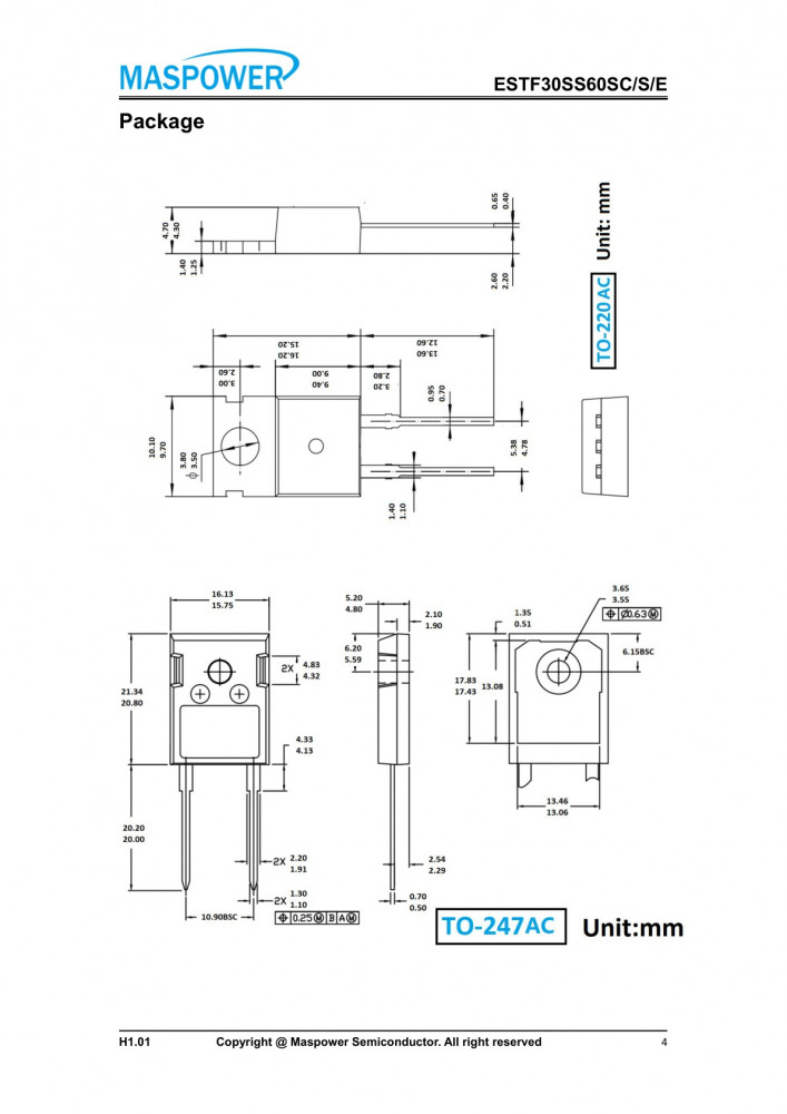 ESTF30SS60SS datasheet page 4