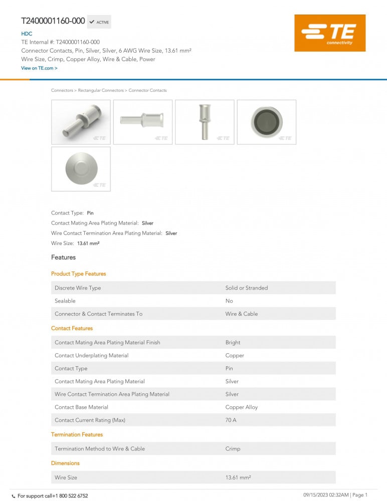 T2400001160-000 technical document page 1