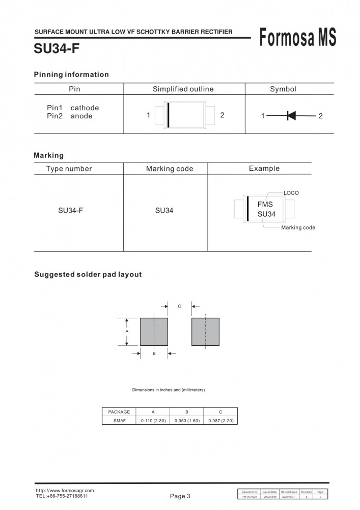 SU34-F datasheet page 3