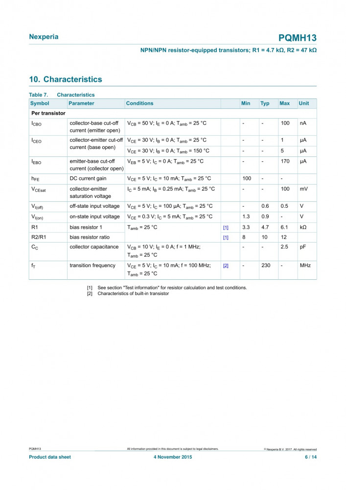PQMH13Z datasheet page 6