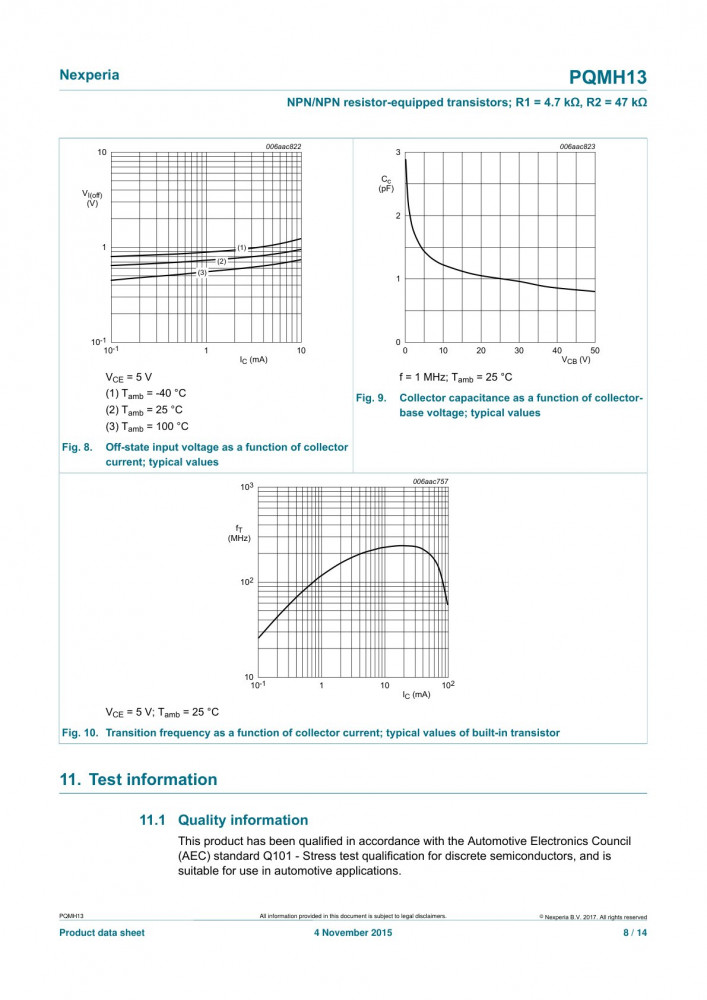 PQMH13Z datasheet page 8