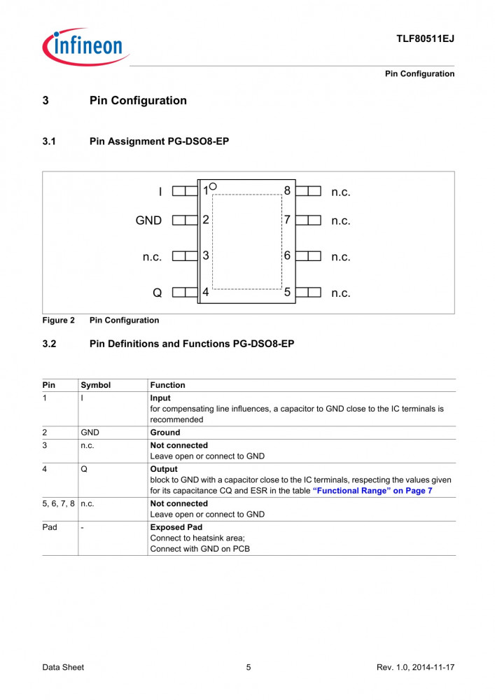 TLF80511EJ datasheet page 5
