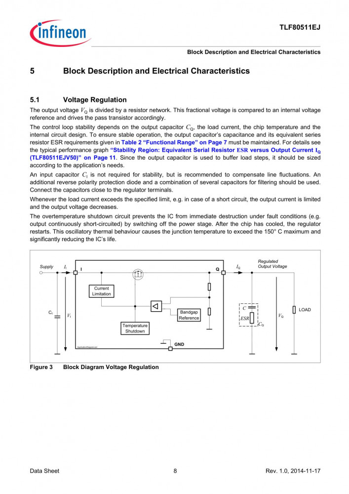 TLF80511EJ datasheet page 8